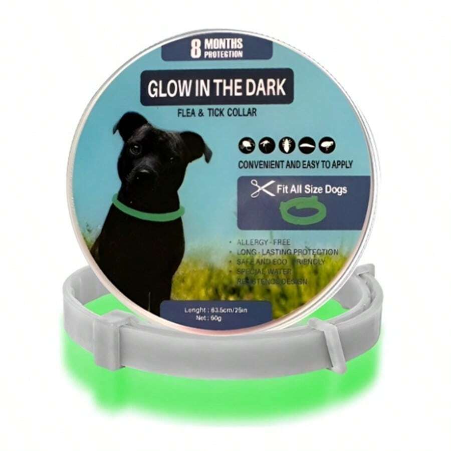 Christmas Glow-In-The-Dark Dog Collar – Adjustable, Cozy Holiday Design ...