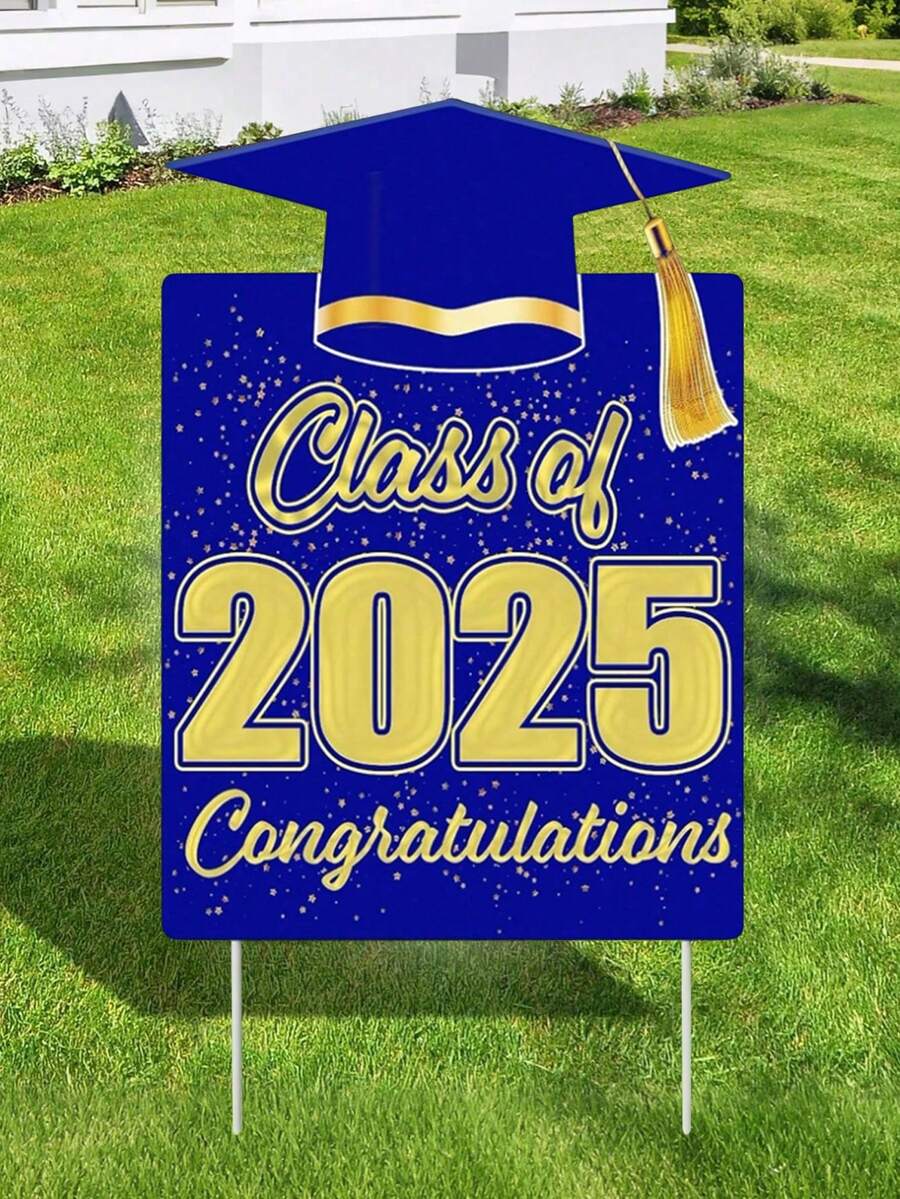 1set-Graduation Yard Signs, 2025 Graduation Yard Signs With Sticks ...