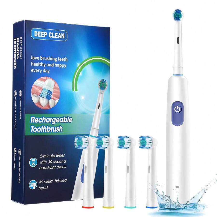 Intelligent Electric Toothbrush, Adult Rotating Fully Automatic Teeth ...