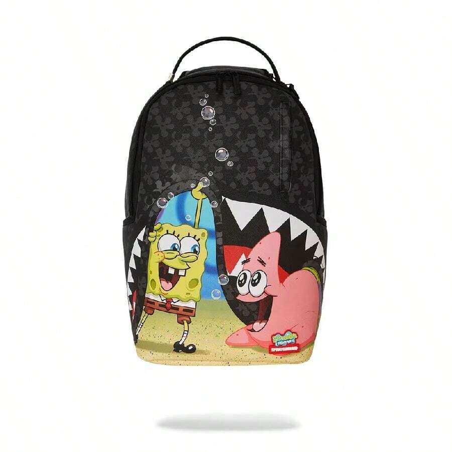 Sprayground Spongebob Backpack Unisex Black Zipper Adjustable Straps ...
