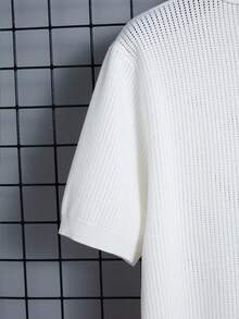 Herren Polo-Shirt mit Hohldesign, minimalistischer Stil geeignet für ...