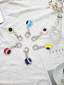 Colorful Evil Eye Keychain Amulet Lucky Alloy Key Chain,Meaning Good ...
