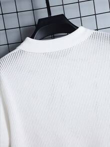 Herren Polo-Shirt mit Hohldesign, minimalistischer Stil geeignet für ...