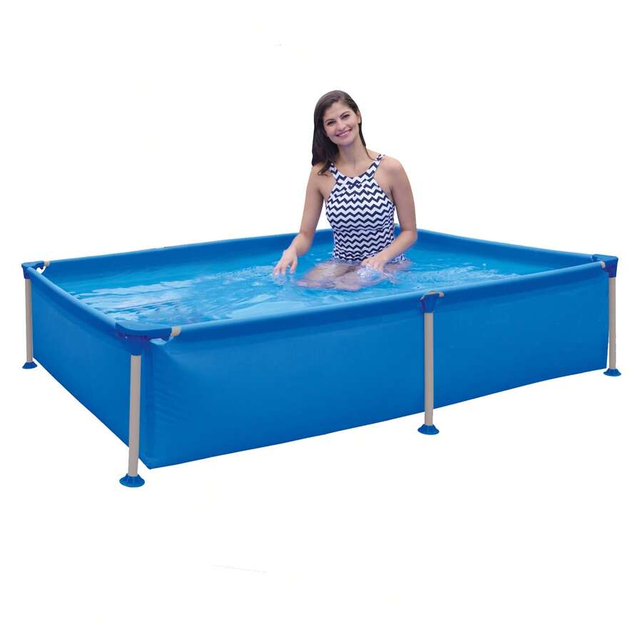 Above Ground Swimming Pool For Adults, Outdoor Rectangular Frame ...