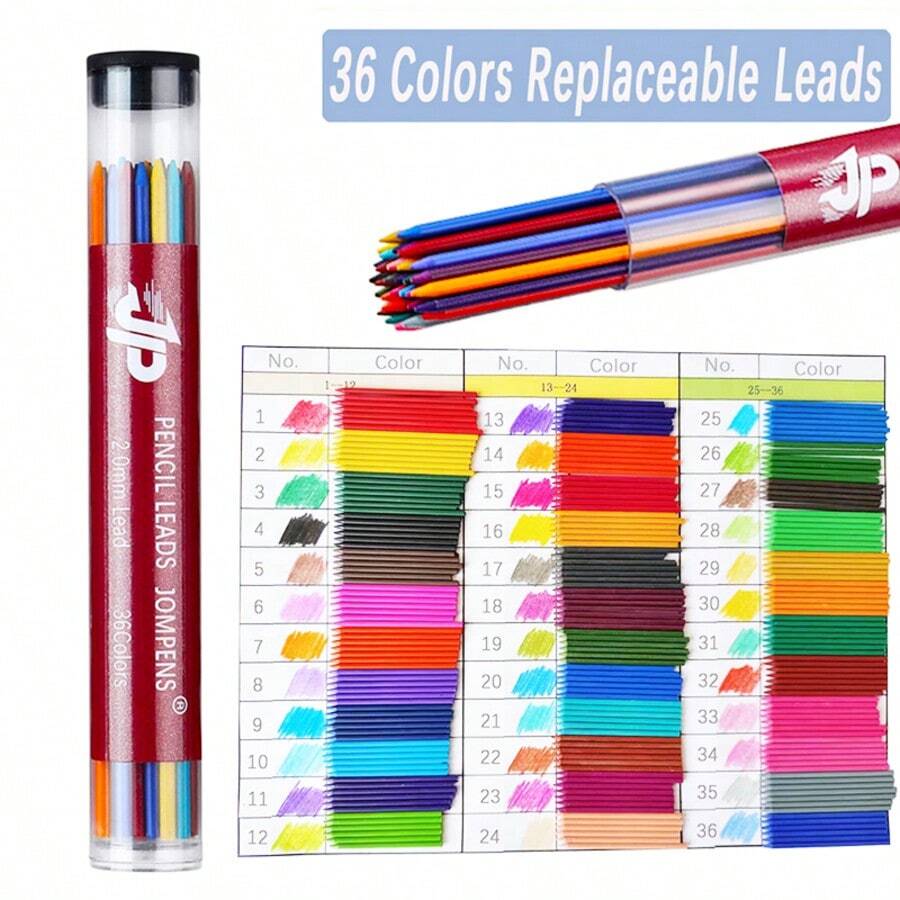 Can Replace 2.0mm Mechanical/Automatic Color Pencil Lead/Pen Core/Core ...