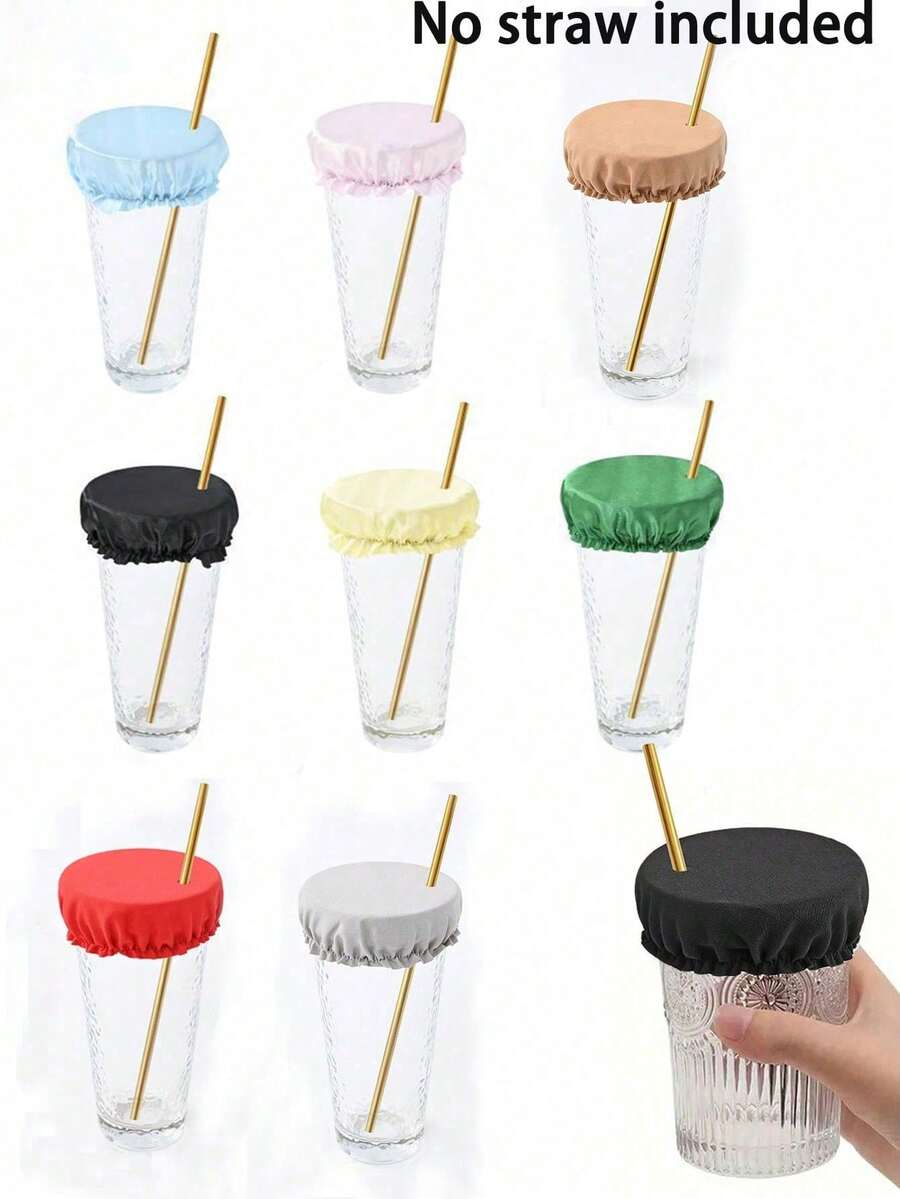 Nightclub Anti-Drug Water Cup With Cup Cover Rubber Band Dustproof Cup ...