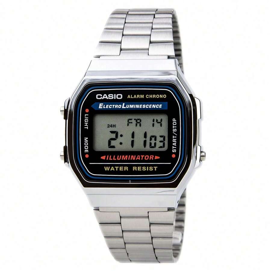 Casio A168W-1 Men's Classic Electro Luminescence Illuminator Digital Stop Watch | SHEIN USA