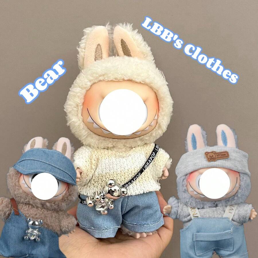 [Clothing Only] 17CM LABUBU Doll Clothes Replacement, Fit For 1st Gen ...