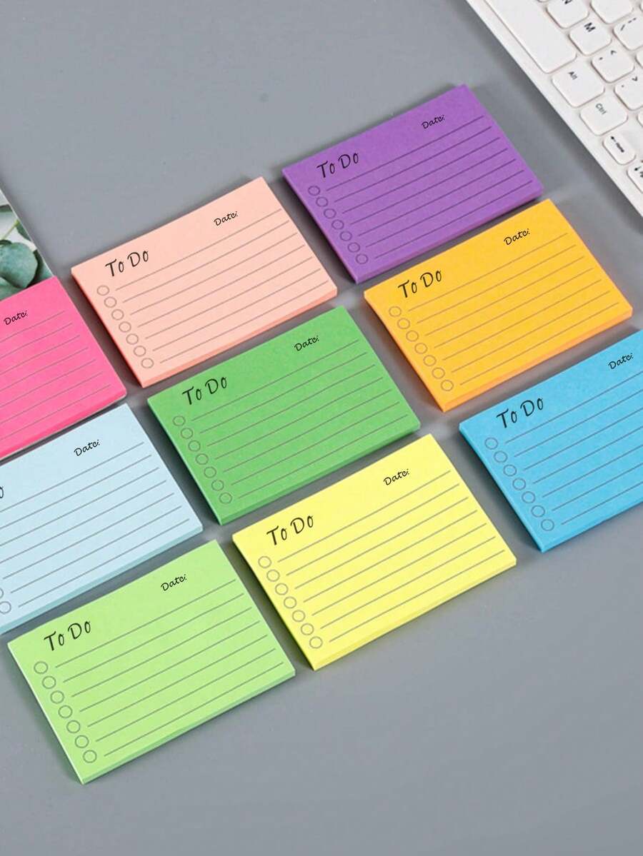1pc Lines Sticky Notes, Desktop Memo Pad For Students, Reusable,School ...