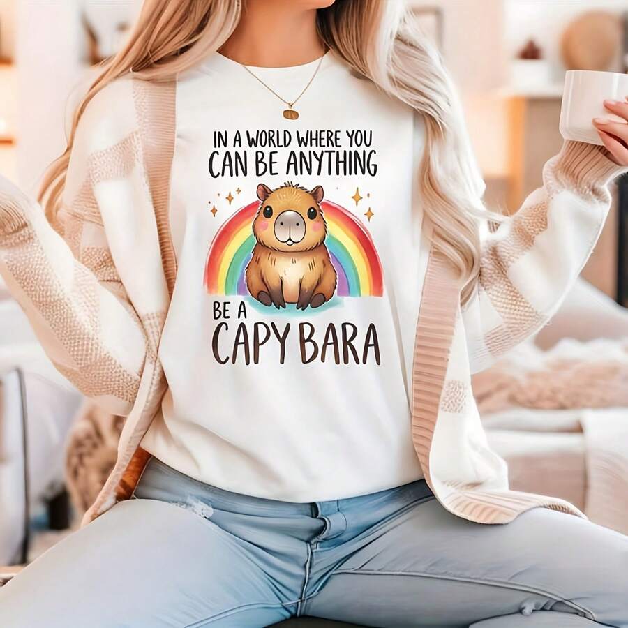 Camisa de Capibara, Camiseta de Capibara, Sé un Capibara, Bonita Camisa ...
