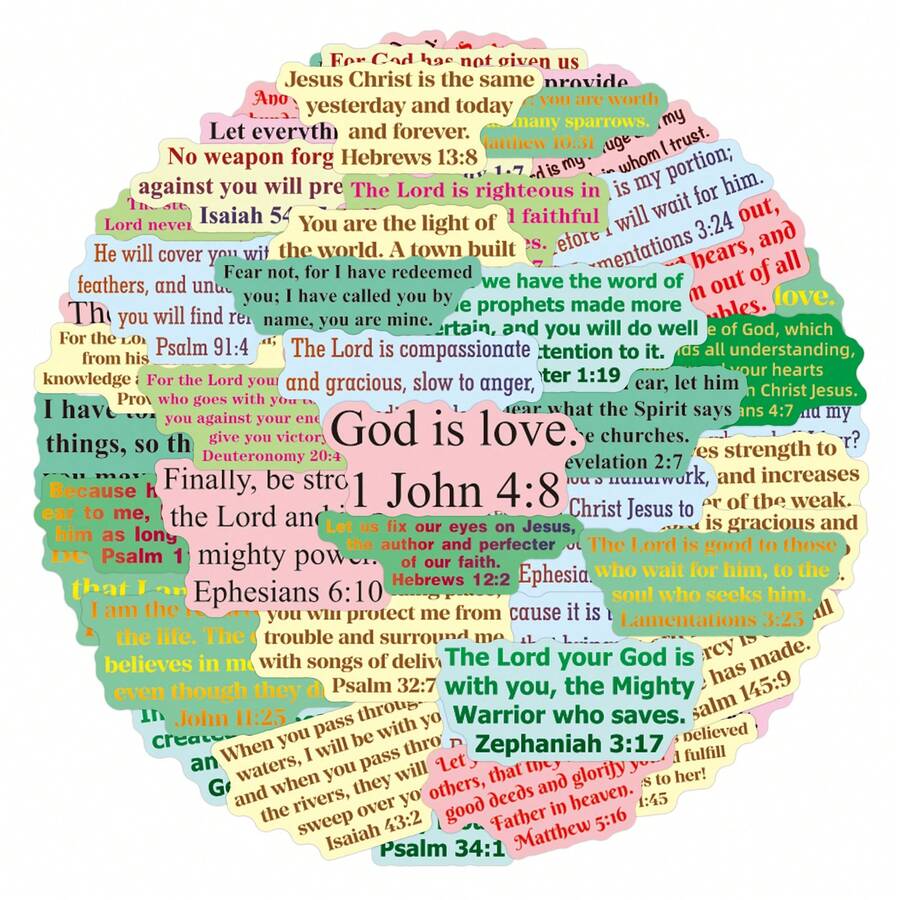 60PCS Jesus Stickers Vinyl Aesthetics Stickers Scrapbooking, Diary ...
