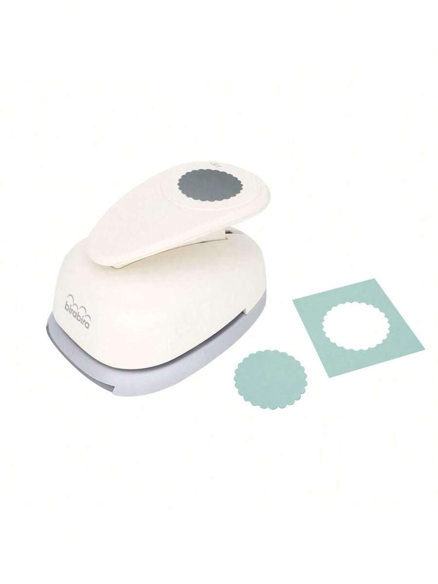 2.5 Inch Scalloped Circle Lever Action Craft Punch For Paper Crafting ...
