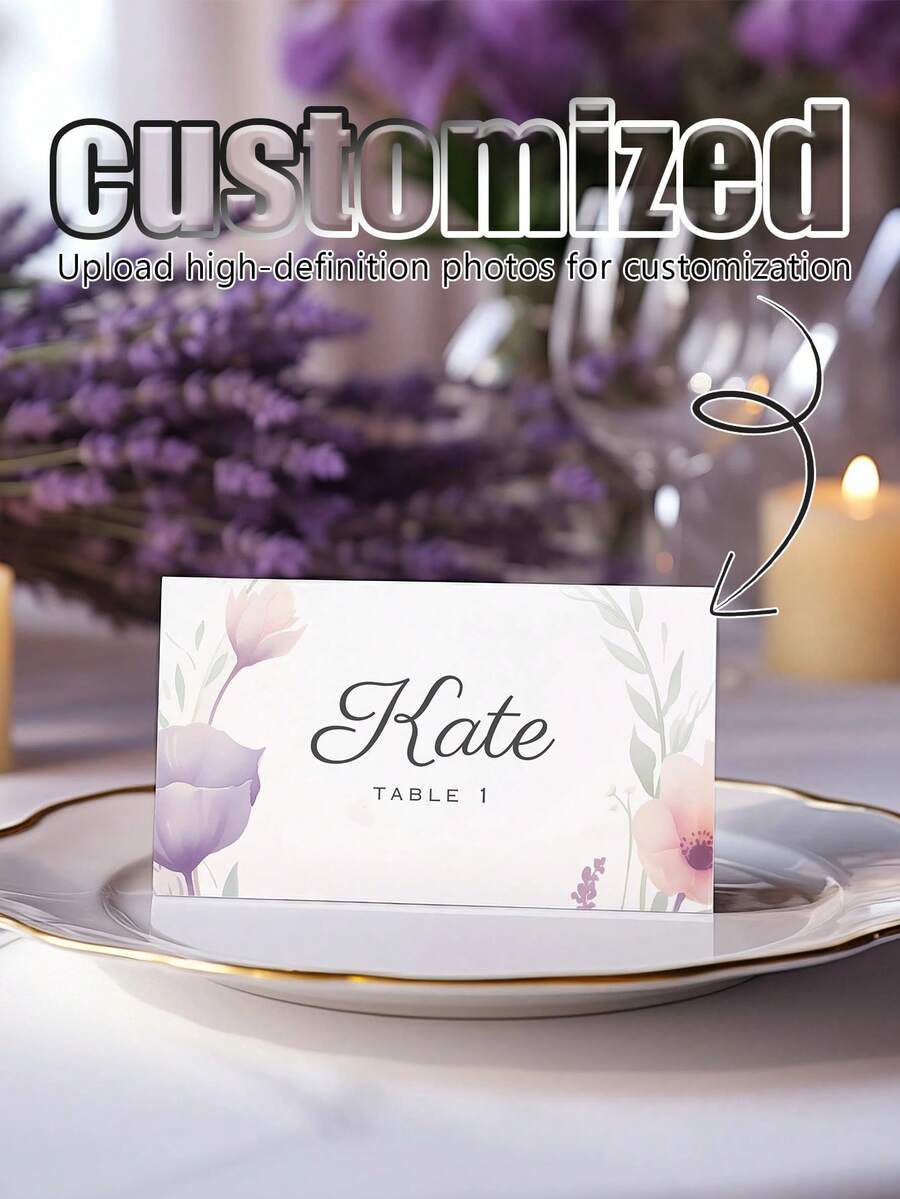 Wedding Reserved Seat Signs, Minimalist Foldable Reserved Tent Cards ...