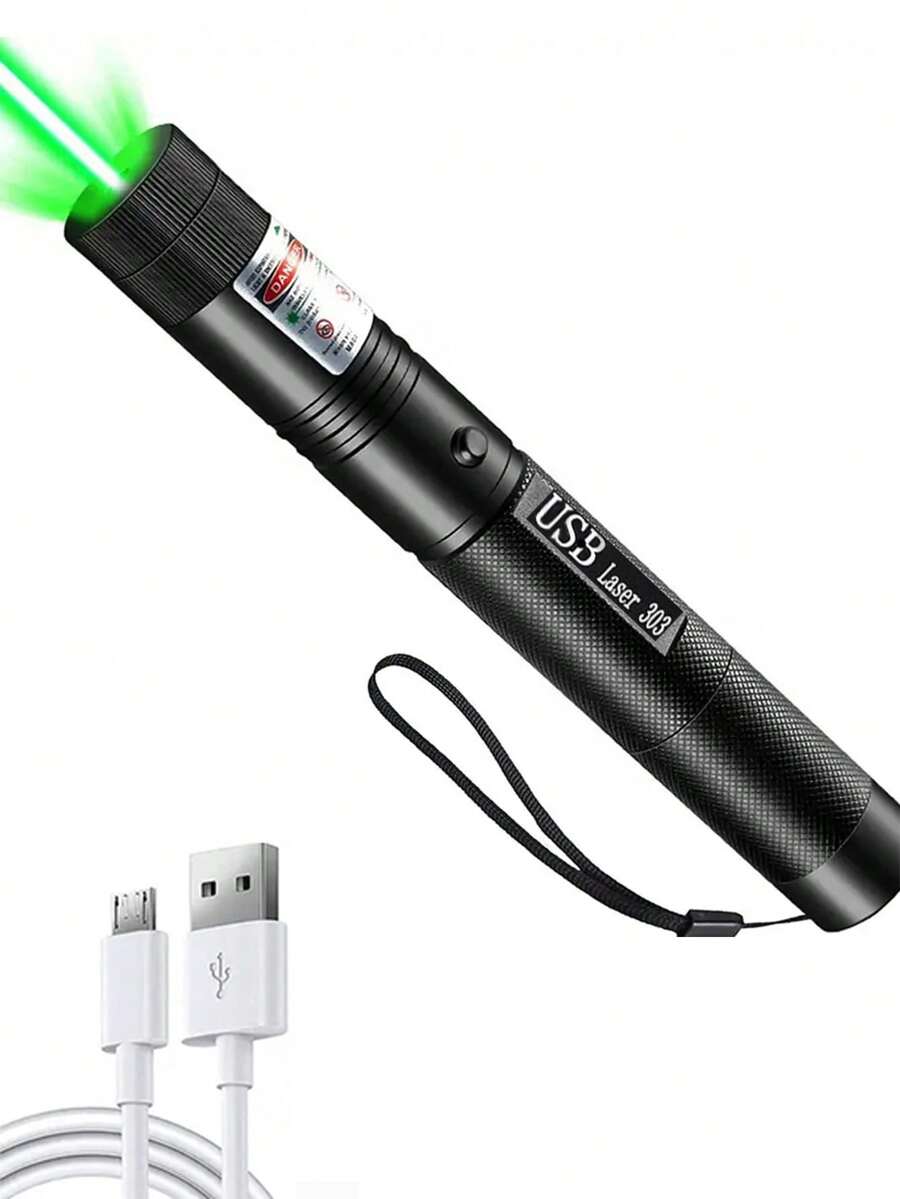 USB-C Rechargeable Green Laser Pointer - Advanced Long-Range Laser ...