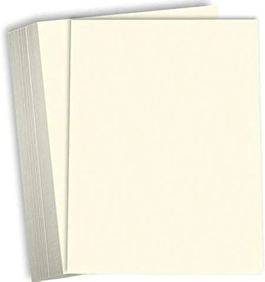 Cream Colored Cardstock 8 X 10" Heavy Weight 80 Lb Cover Card Stock For ...