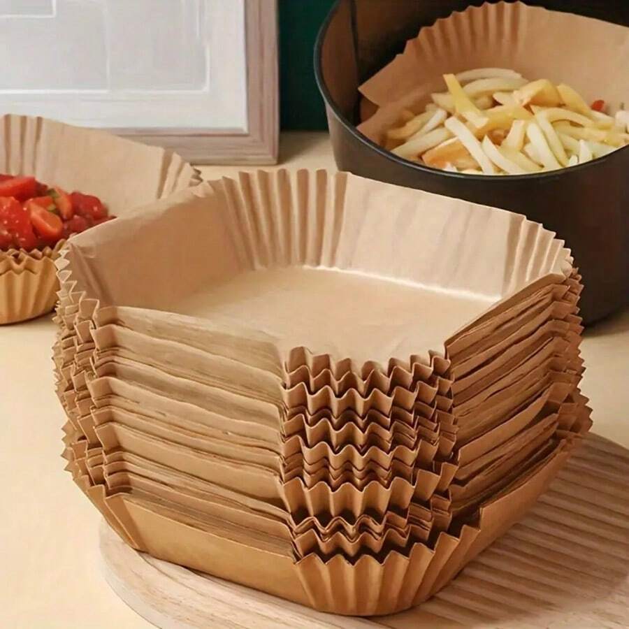 Air Fryer Paper Liners, 200 Pcs Parchment Paper, Disposable Air Fryer ...