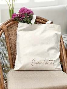1pc Customized Name, Personalized Handbag, Foldable, Large Capacity ...