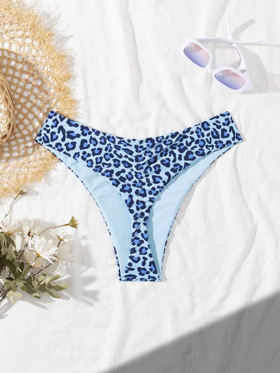 Women Leopard Print Random Sexy Bikini Bottom Swimwear | SHEIN USA
