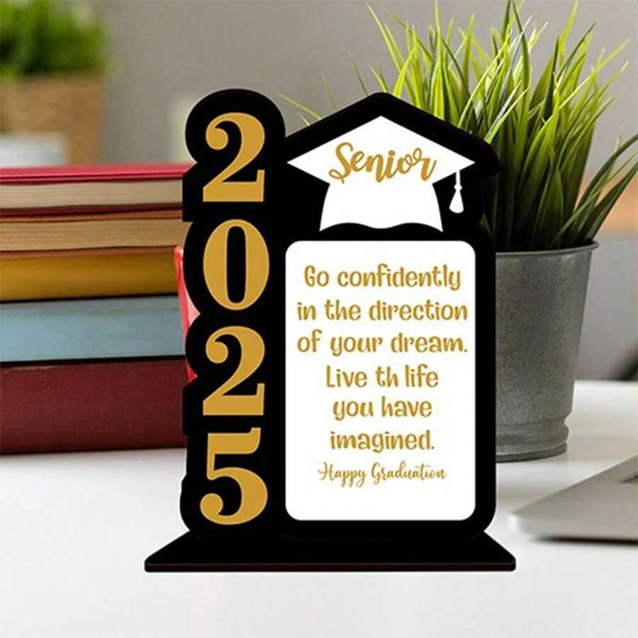 2D Class Of 2025 Graduation Party Decorations Wooden 2025 Graduation ...