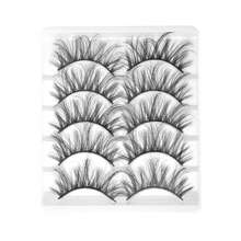 Soft 3D False Eyelashes For Makeup 5 Pair, Black | SHEIN USA