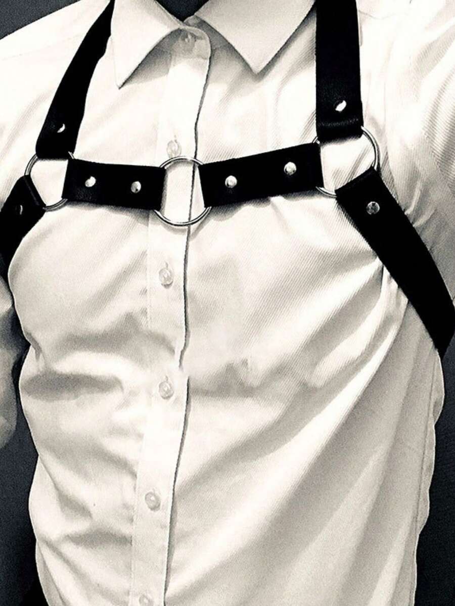 1pc Men's Chest Chain Sexy Shoulder Strap, Punk Style Shoulder Strap ...