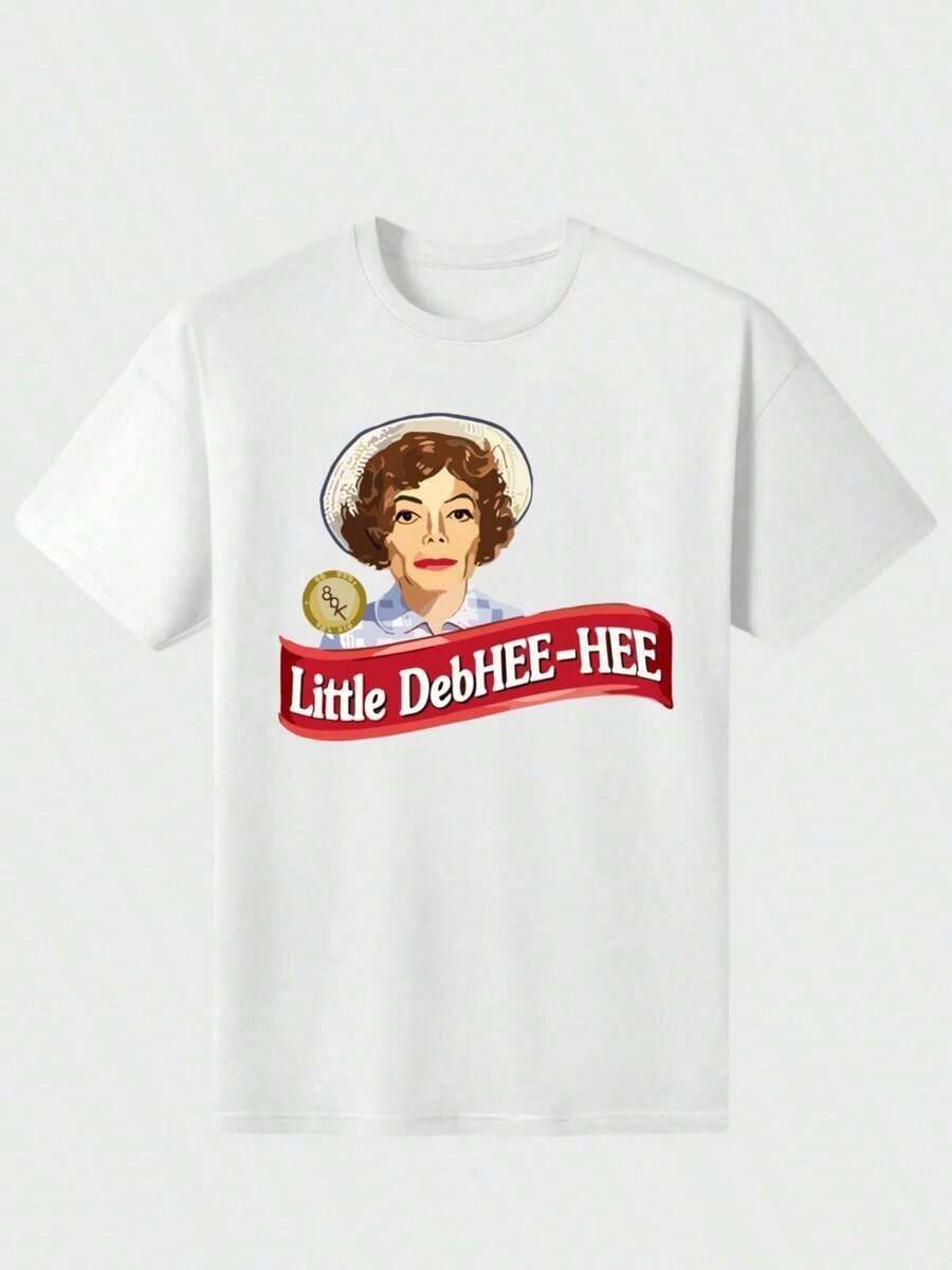 Litte Debhee Hee Debbie Parody Meme T Shirt Casual Digital Print 220g ...