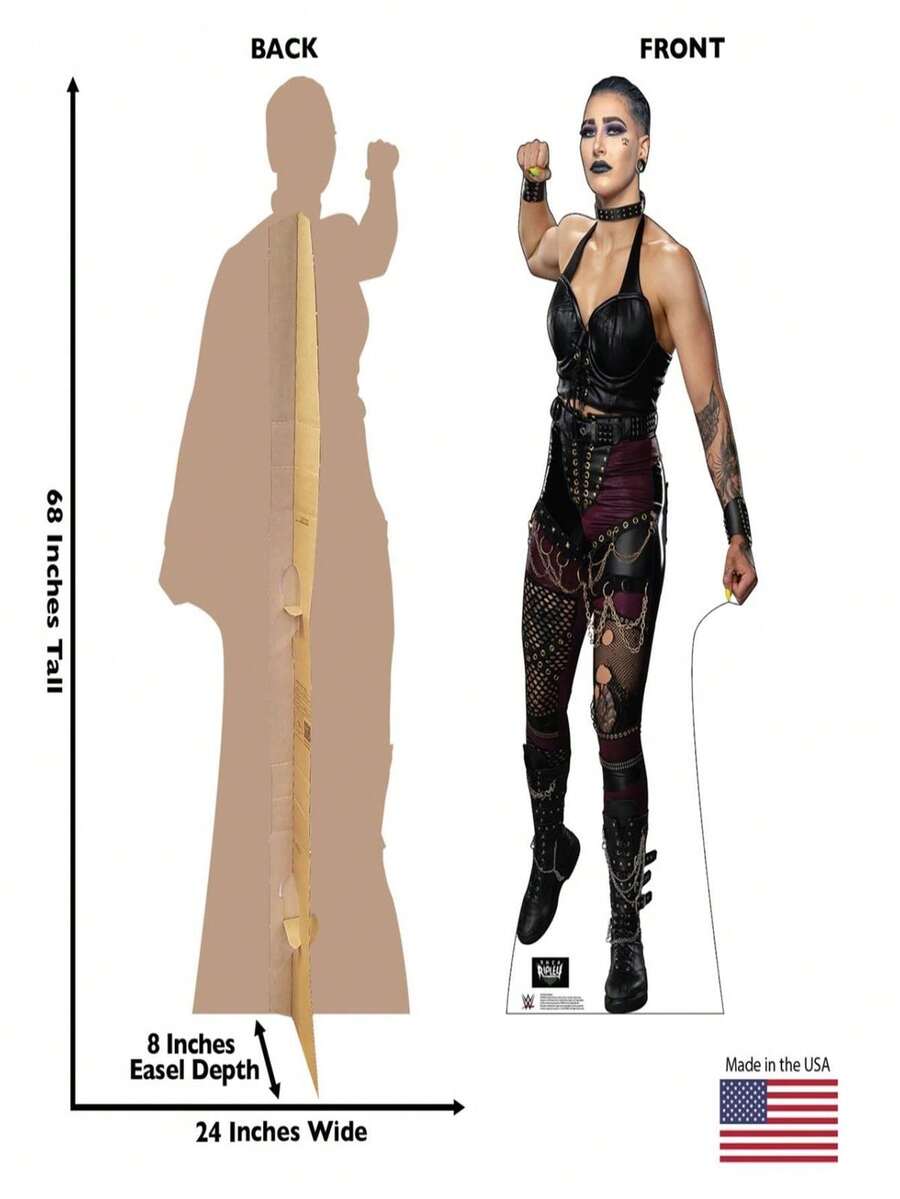 212 Main 68 X 24 In. Rhea Ripley Cardboard Cutout - WWE Superstar ...