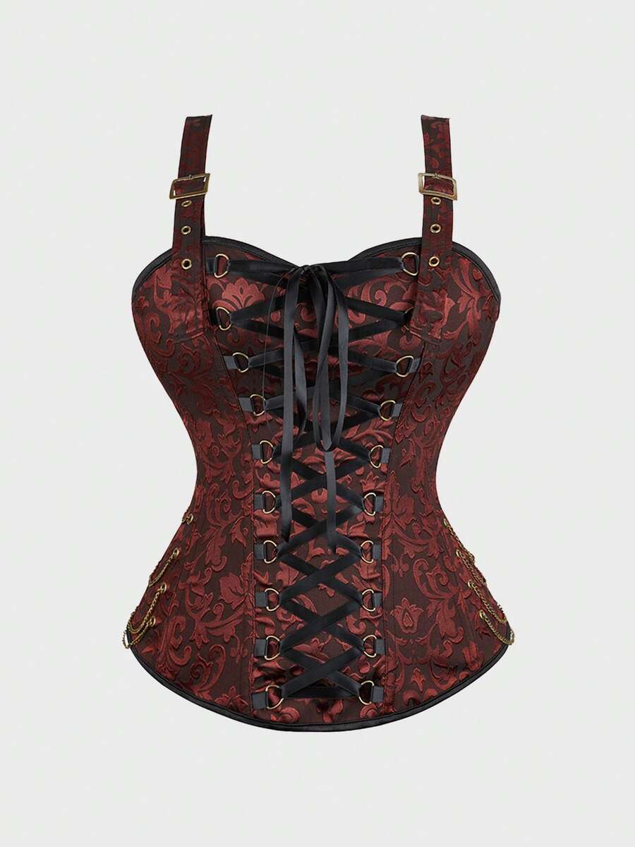 Corset Top Steampunk Pirate Corset For Women Renaissance Gothic Bodice ...