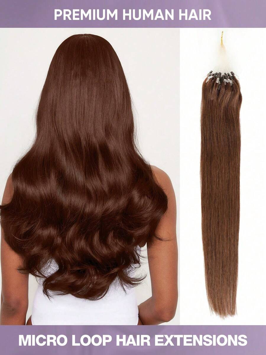 50 Strands Micro Loop Hair Extensions Platinum Blonde 14-22inch ...