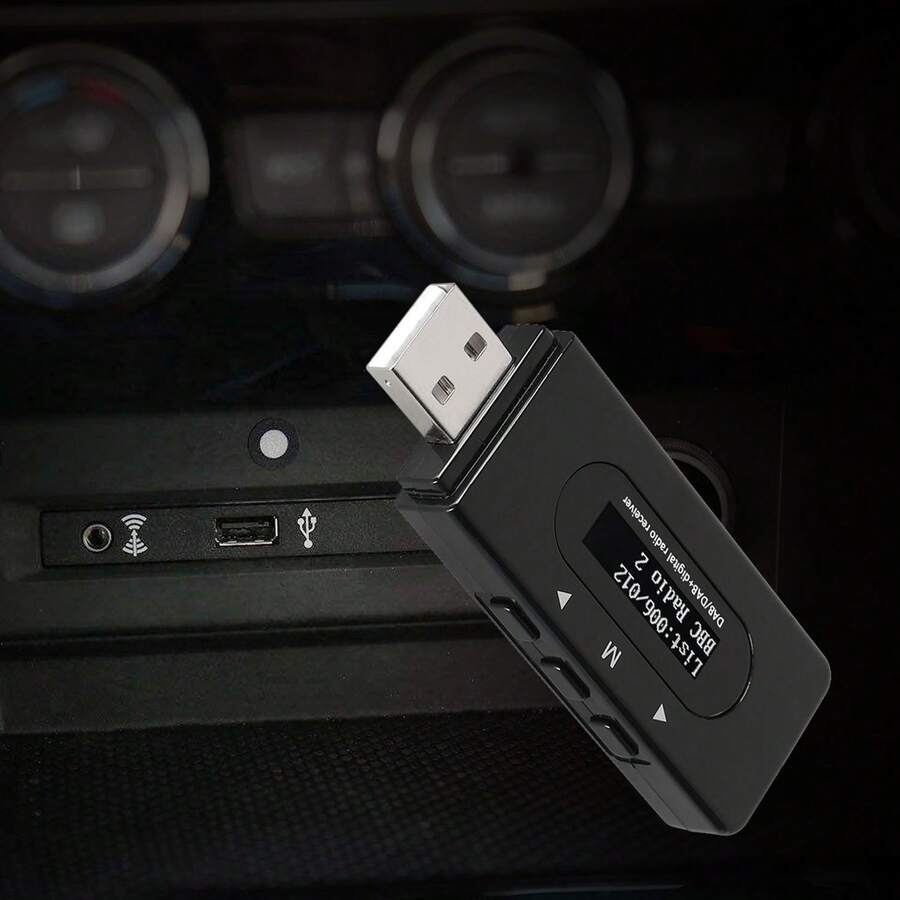 Car DAB Digital Radio Receiver USB Interface Power Supply Direct Plug ...