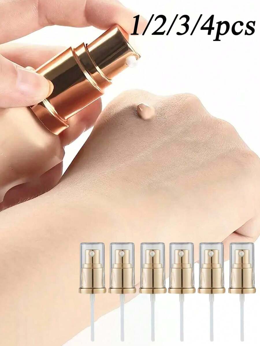 Premium Cosmetic Pump For Foundation, Makeup Tool Accessory, Golden ...