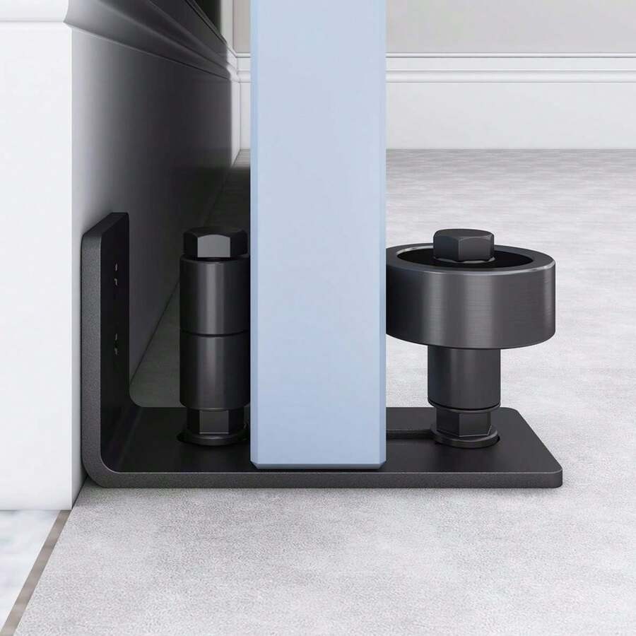 Adjustable Barn Door Floor Guides Roller Wall Mount Floor Support ...