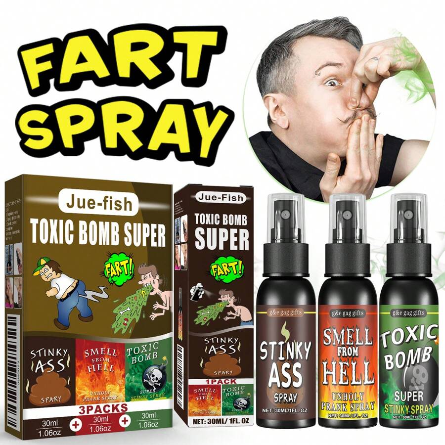 Stink Fart Spray - April Fool's Day Prank Party Fun Toys Spoof Stink Entertainment, Poop, Bomb ...