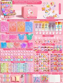 Girls' DIY Art And Crafts, Including Journaling, Guka And Sticker ...