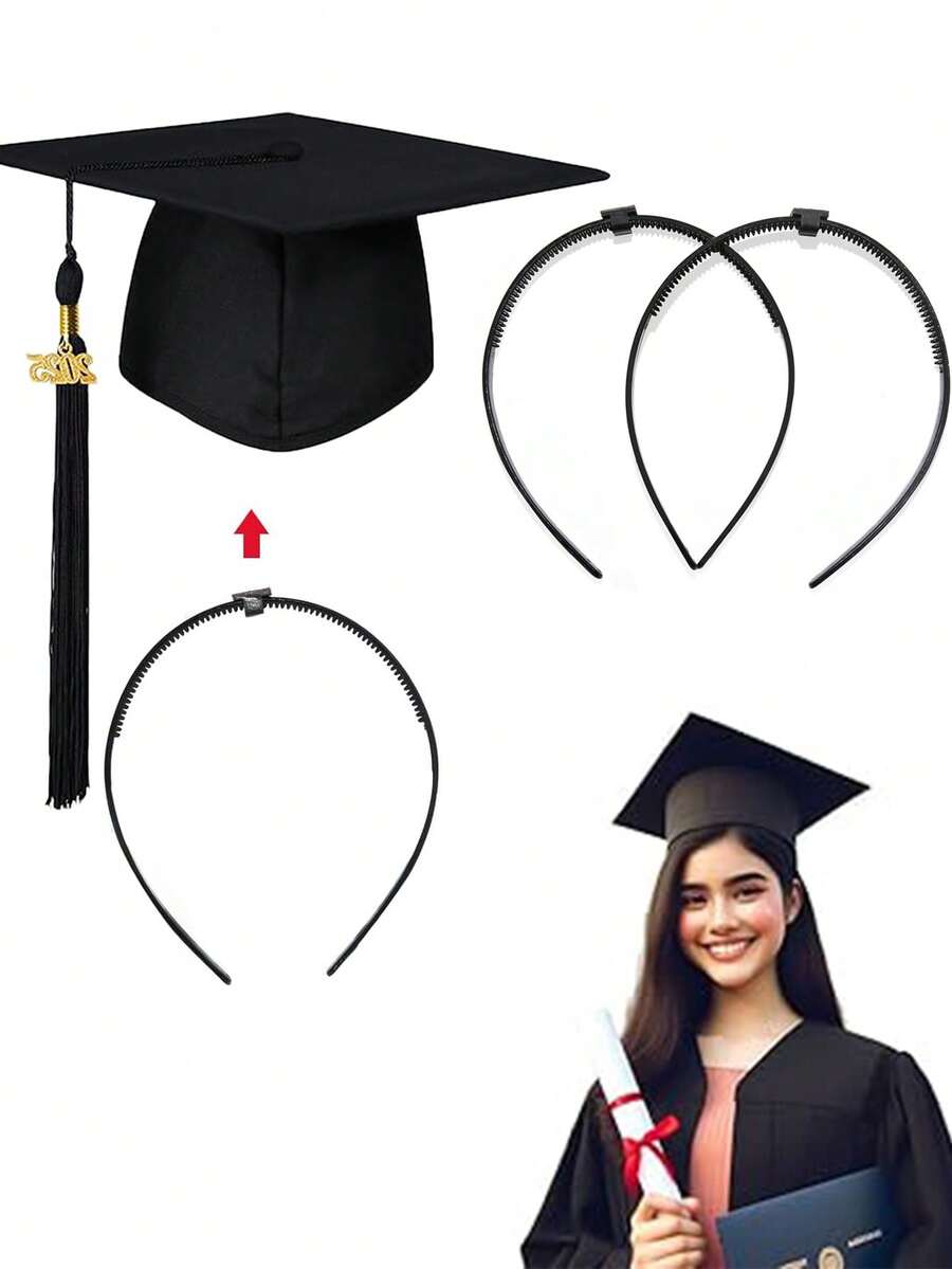 1/5 pièces Bandeau en forme de toque de graduation, bandeau de toque de ...