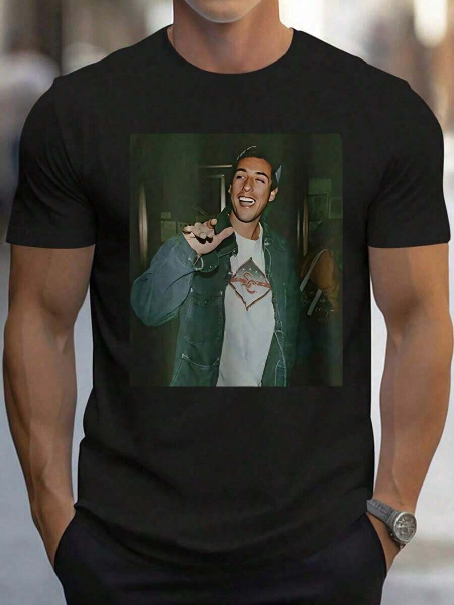 Retro Adam Sandler Tshirt Adam Sandler Casual Digital Print Pure Heavy ...