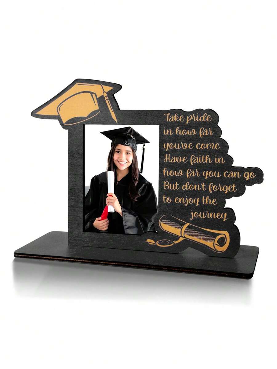Graduation Photo Frame, Wooden Graduation Photo Frame With Greeting And ...