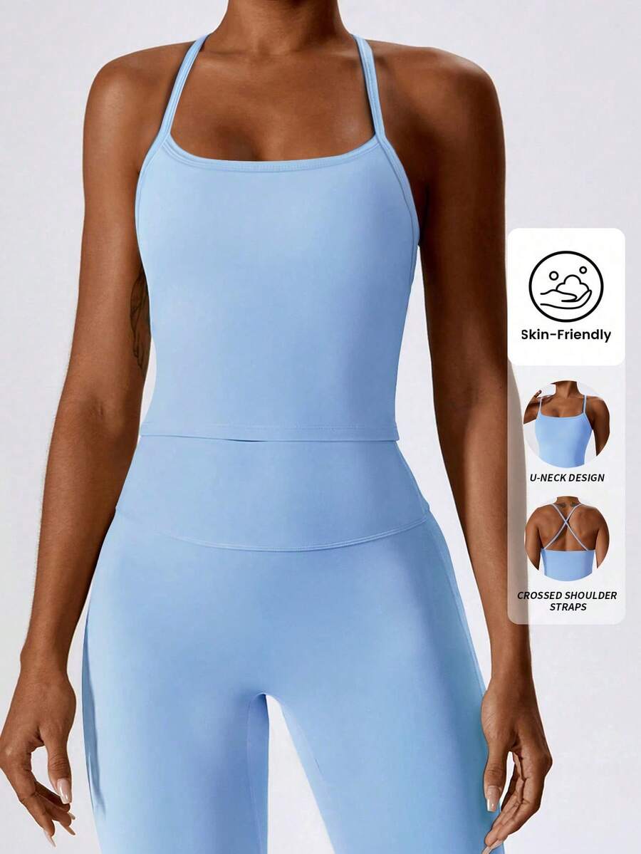 Breathable Yoga Bra Outdoor Gym Running Sports Bra Fitness Tops For ...