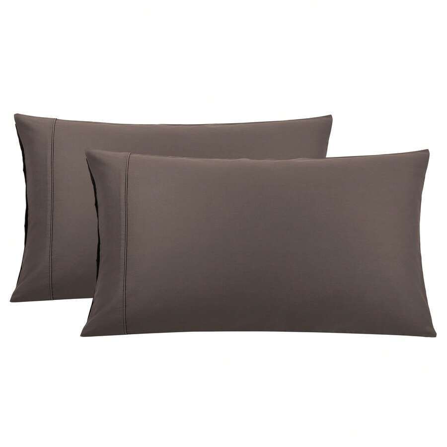 Pillow Cases Standard Size Set Of 2, Super Soft Bed Pillow Covers With ...