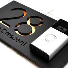 K Smart Sign | 300mm X 160mm | Modern Ring Doorbell Video Bell Camera ...