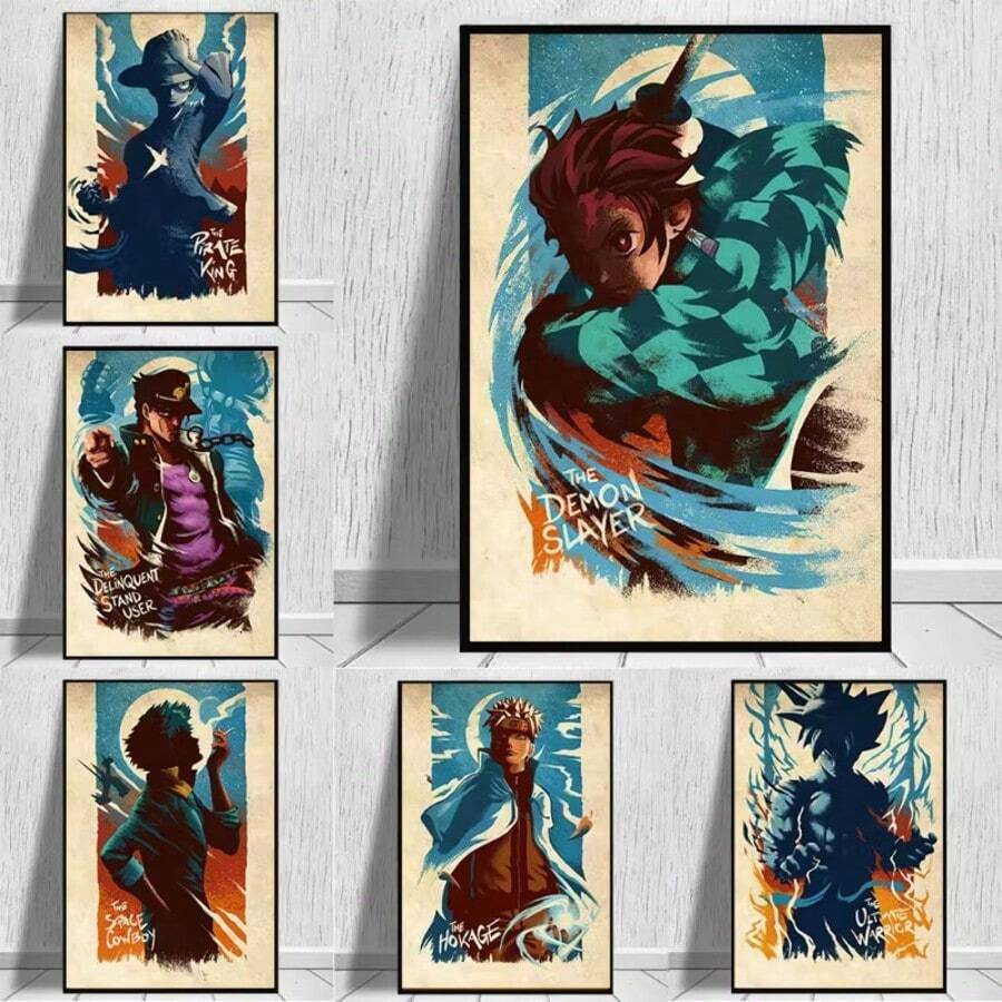 1 Pc One Piece Obito Slayer Anime Poster Aesthetic Art Living Room Wall ...