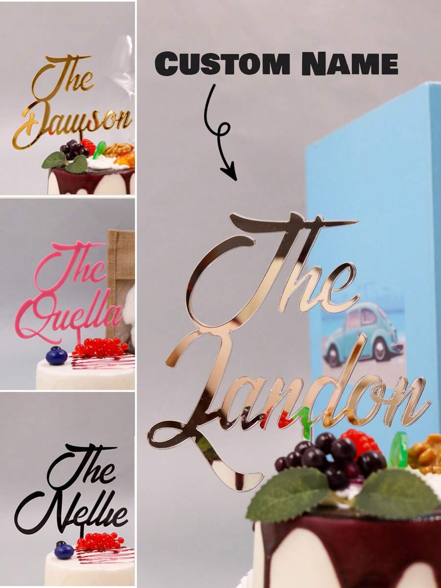 Custom Wedding Mr And Mrs Cake Topper,Personalized Last Name Cake ...