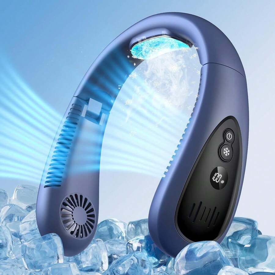 Neck Air Conditioner, 5000mAh Portable Neck Fan With Semiconductor ...