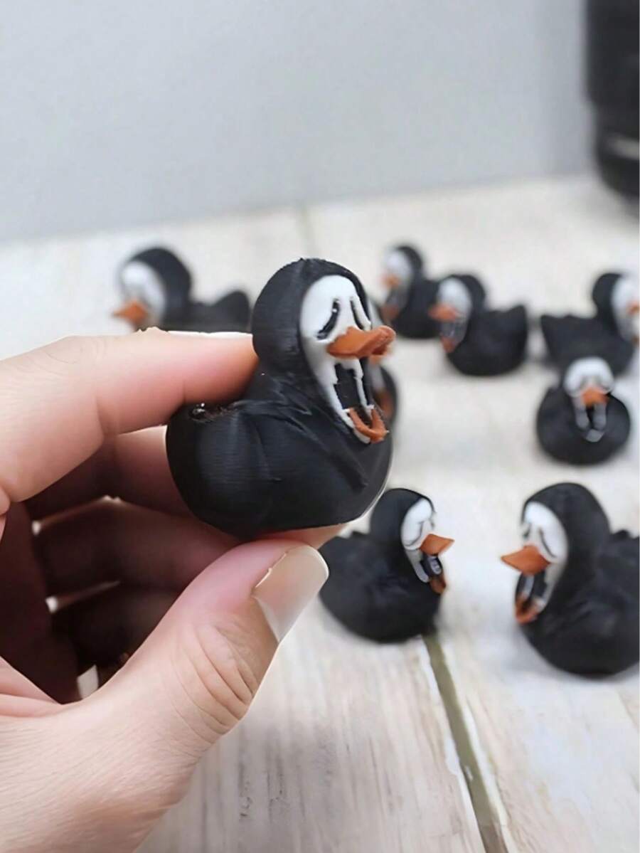 1pc Ghost Duck, Mini Screaming Rubber Duck, Toy House Accessory ...