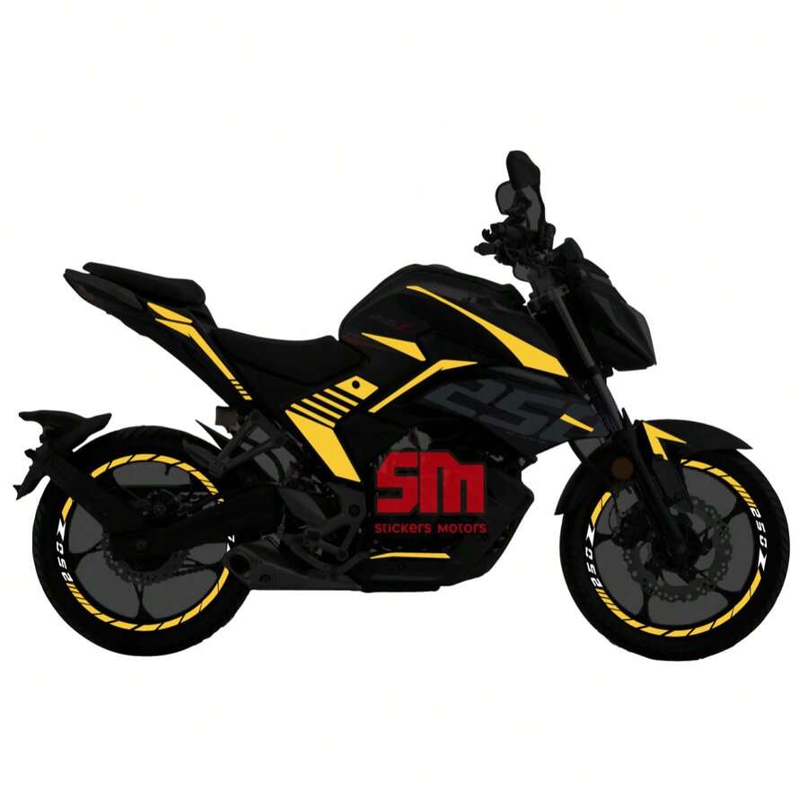 Kit Stickers Italika 250z-2025, Kit Stickers reflejante para Tapas y ...