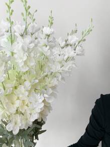 1pc 33 Inch Artificial Delphinium Silk Flower, Fake Long Stem Plant ...