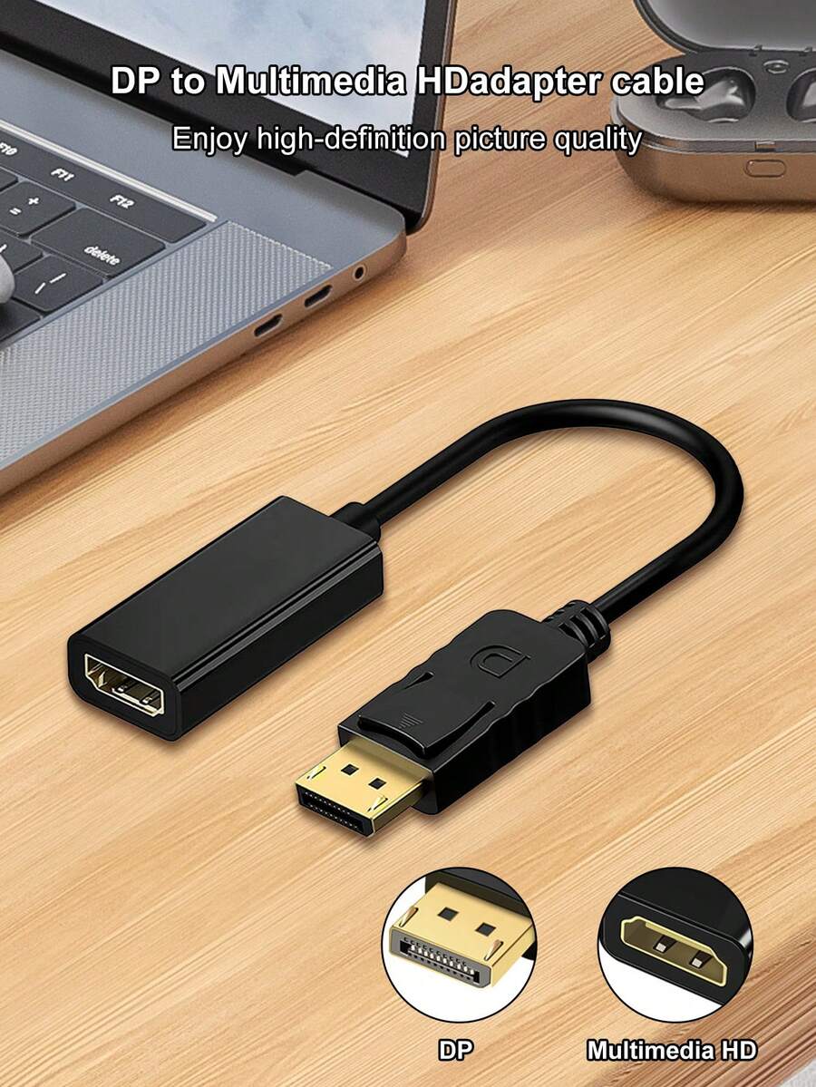 DP To Adapter Converter, One-Way Convertible Cable For Devices With DP ...
