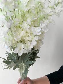 1pc 33 Inch Artificial Delphinium Silk Flower, Fake Long Stem Plant ...