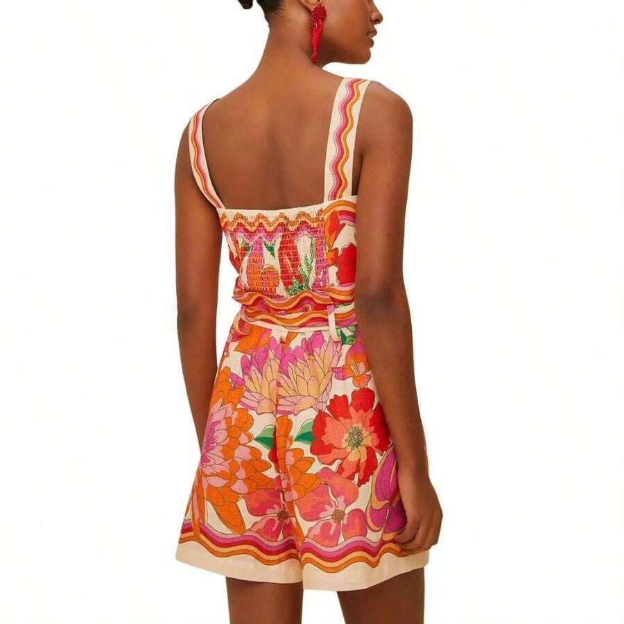 FARM Rio Spring Affair Romper | SHEIN USA