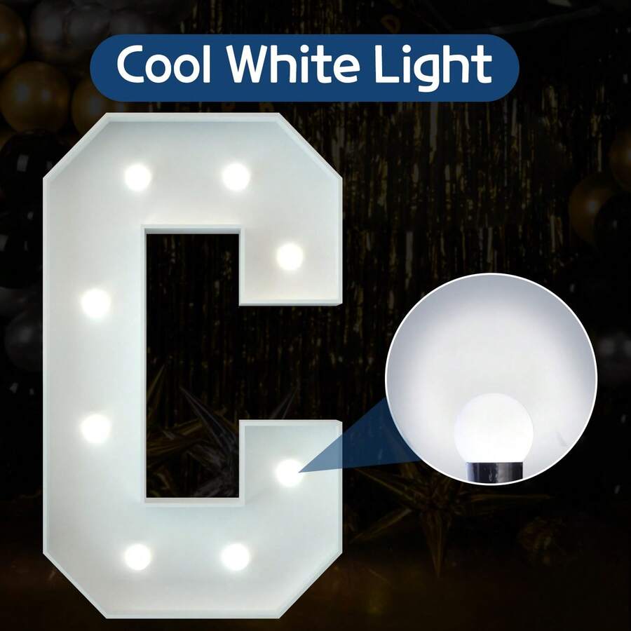 3FT/90CM/36in Marquee Light Up Letters, Cool White Light Up A-Z, Big ...